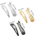 30 Pieces 4 Inch Metal Snap Hair Clips, No Slip Barrettes for Women and ...