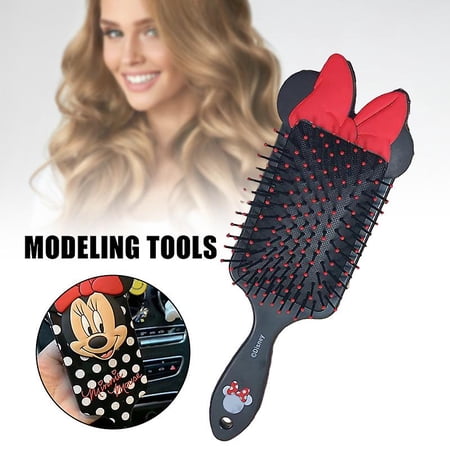 Minnie Mouse Paddle Hair Brush Ladies Anti-static & Reducing Hair Air ...