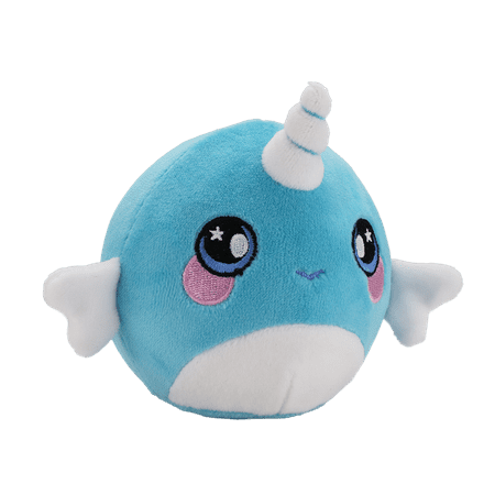 Squeezamals, Nadia Narwhal - 3.5" Super-Squishy Foam Stuffed Animal ...