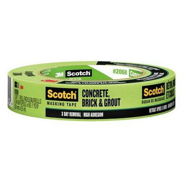 3M 26334 Scotch 233+ Green Automotive Masking Tape, 3/4" x 55m, 1 Pack ...