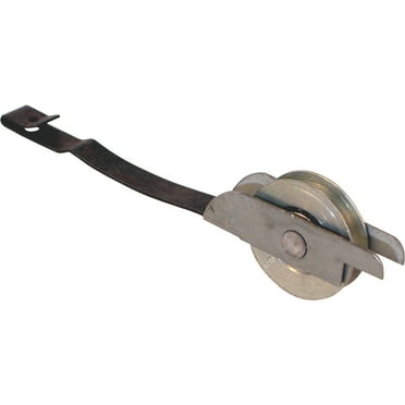 1 in. Steel Screen Door Tension Spring Nylon Roller with Angle Stop ...