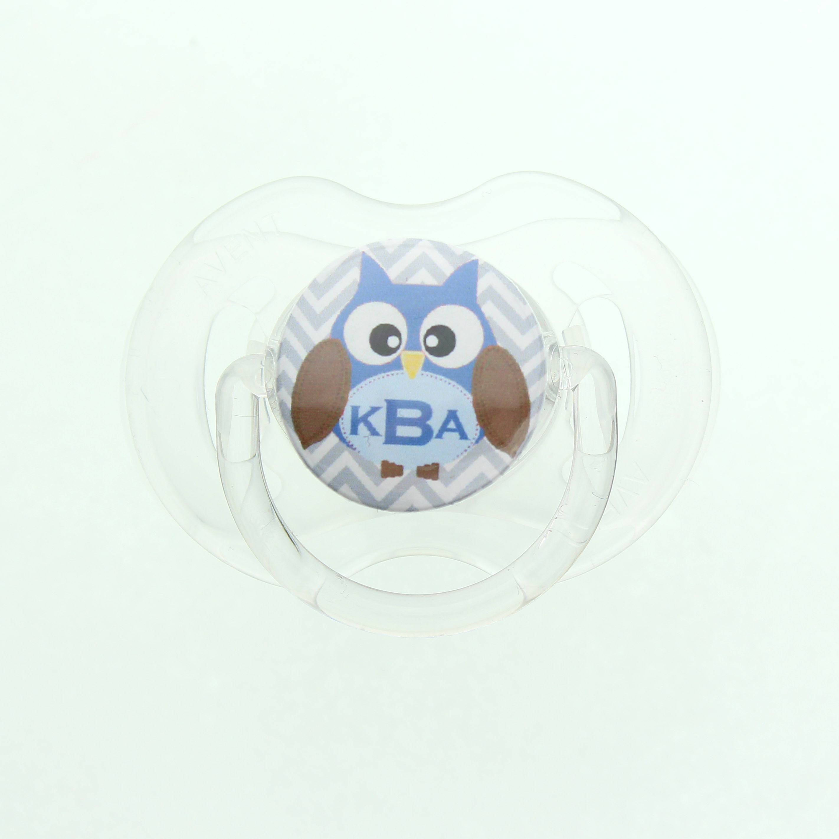 Personalized Name and/or Monogram Chevron with Owl Pacifier - Walmart.com