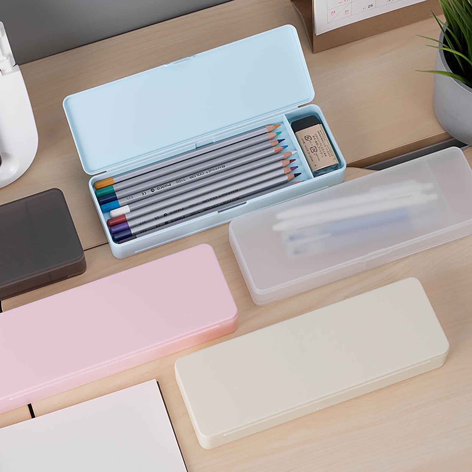 VerPetridure Stationery Box Student Storage Pencil Bag Pencil Box Multi ...