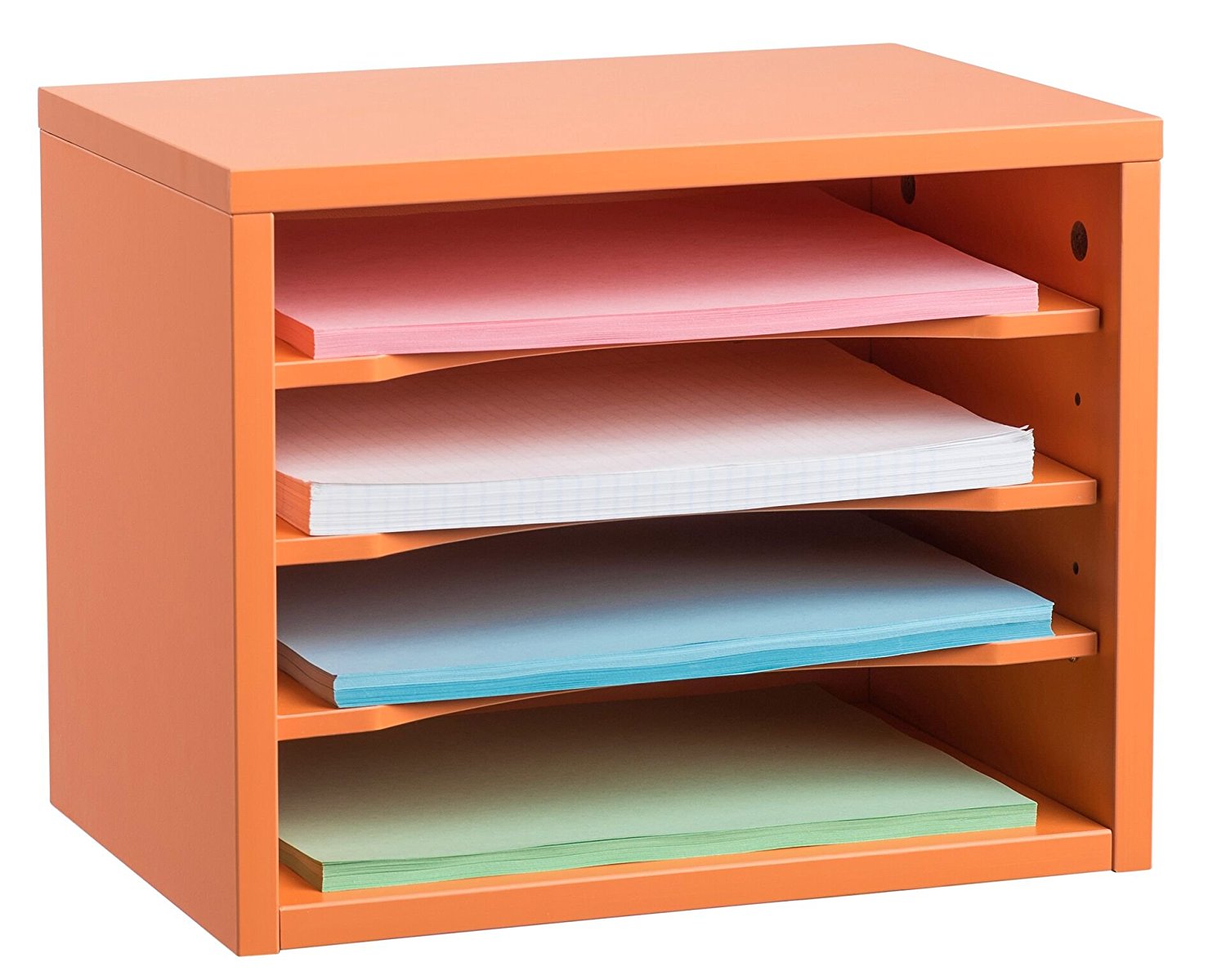 AdirOffice Wood Desk Organizer Workspace Organizers Removable Shelves