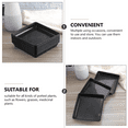 12 Pcs The Dish Drip Tray Flower Pot Black Plant Planter Plastic ...