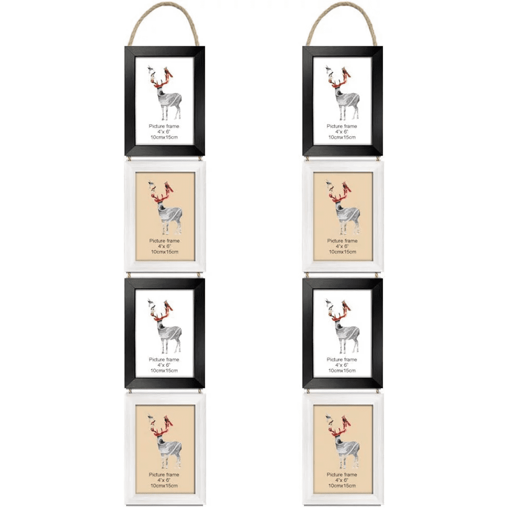 Giftgarden 4x6 Hanging Picture Frames Collage Wall Decor with 8 Opening ...