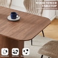 63" Large Dining Table for 4-6 People, Modern Rectangular Kitchen Table ...