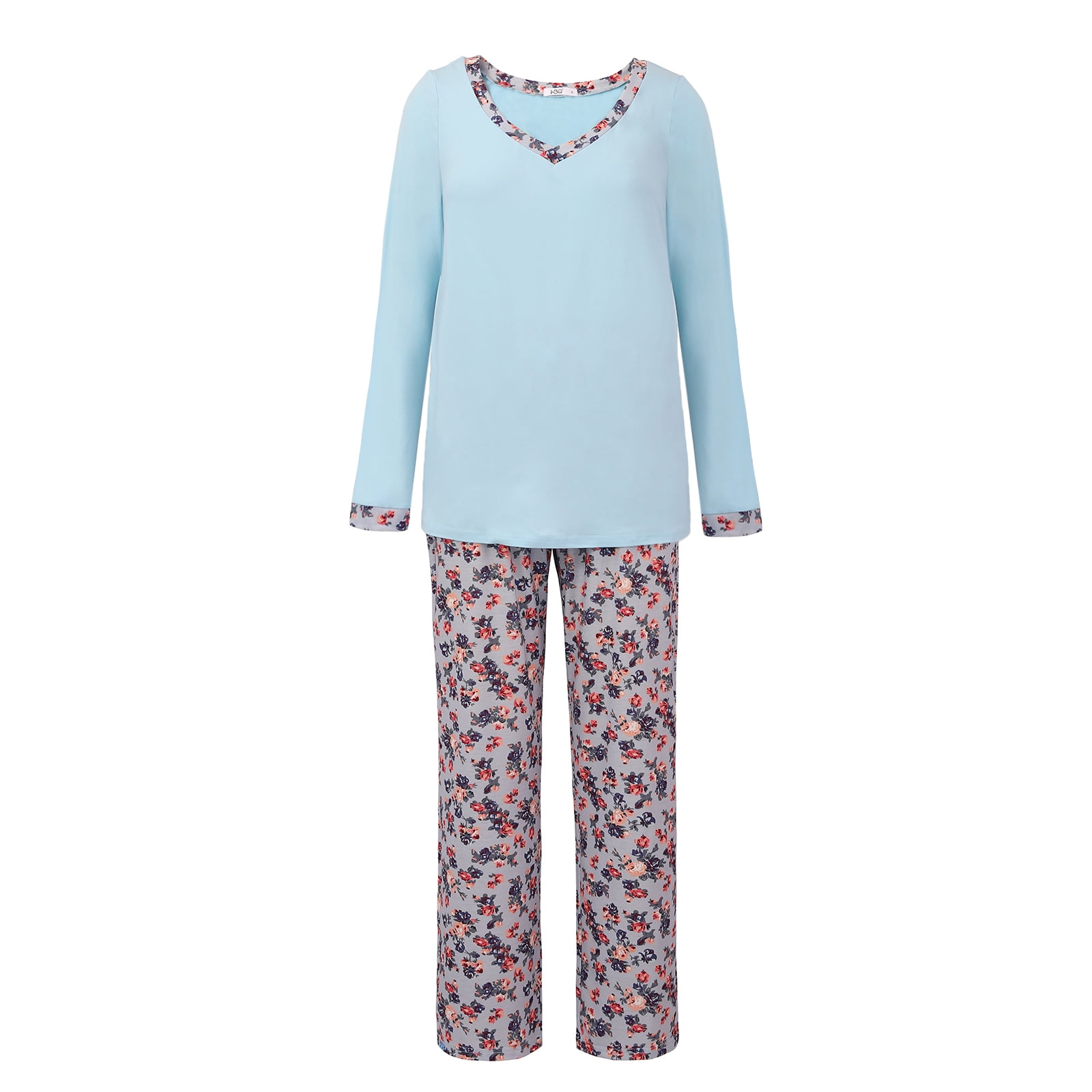 Xmarks 2 Piece Womens Fall Pajama Sets, Lounge Sleepwear Ladies Pjs ...