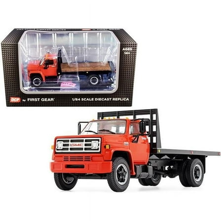 GMC 6500 Stake Truck White and Red 1/64 Diecast Model by DCP/First Gear ...