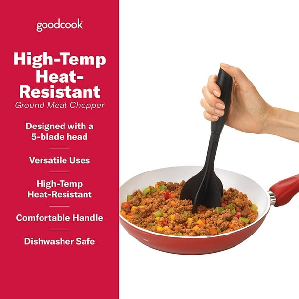 GoodCook Touch High-Temp Hamburger Meat Chopper, Black - Walmart.ca