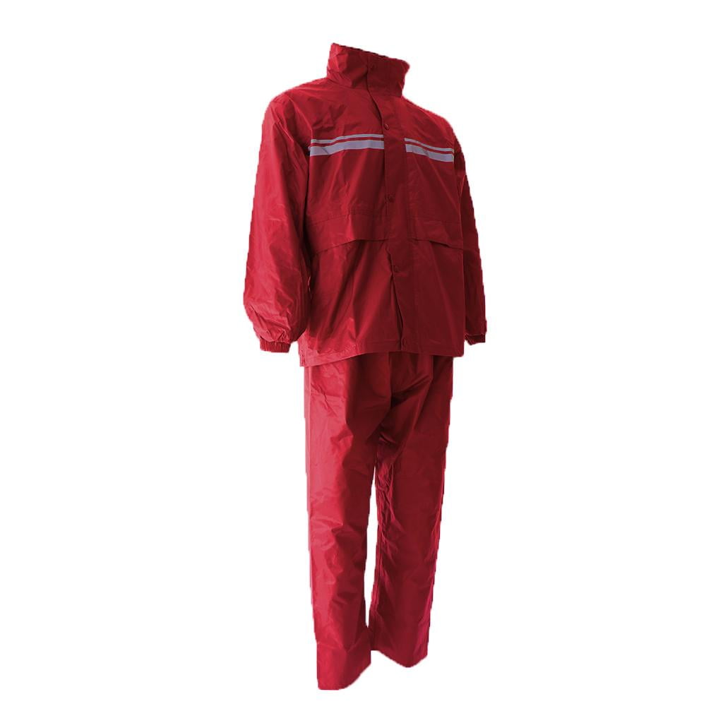 Rain Suits Set Rain Jacket Trouser Suit Reusable Rain Ponchos XL ...