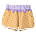 Girls Spring Outfits Ice Cream Print T Shirt and Shorts Breathable Set ...
