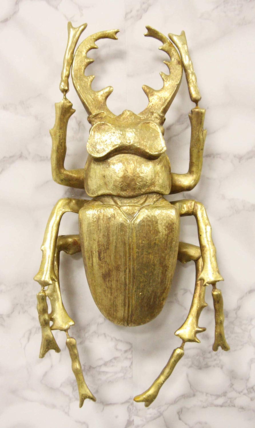 Ebros Large Gold Leaf Resin Giant Stag Wall Sculpture Or Table Decor ...