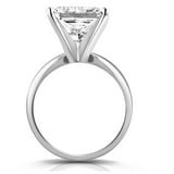 Pompeii3 3Ct Princess Cut Diamond Solitaire Engagement Ring 14k Gold Lab Grown Square Shaped ...