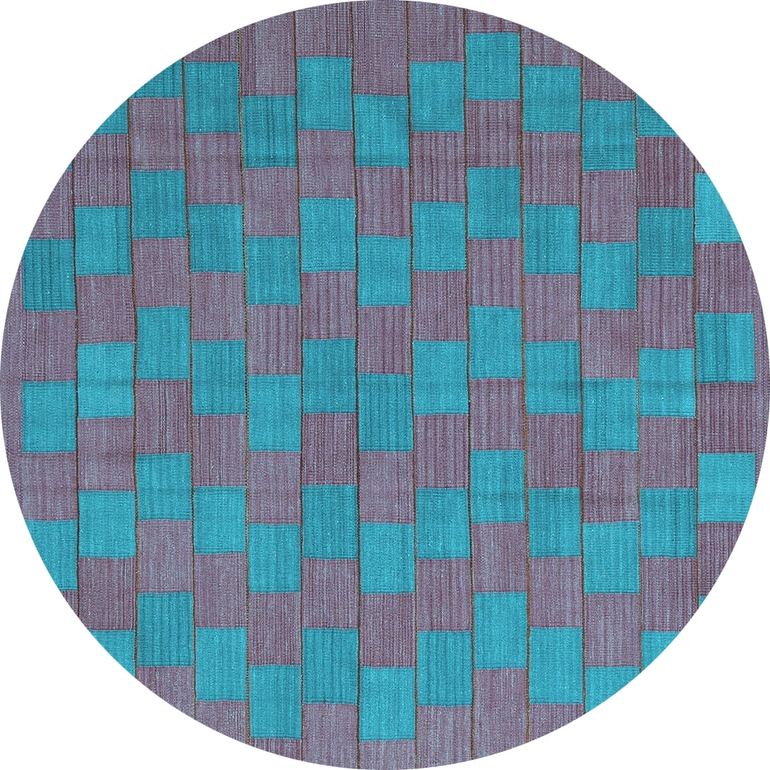 Ahgly Company Indoor Round Abstract Light Blue Contemporary Area Rugs ...