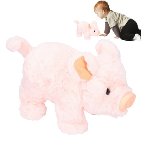 Haofy Baby Pig Plush Toy Simulation Piggy Piglet Electric Doll Lifelike ...