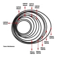100/200Pcs Rubber Belt Cassettes Player Replacement Phonograph Machine ...