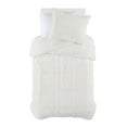 Mainstays Shaggy Faux Fur 2 Piece Ivory Comforter Bed Set Comforter
