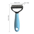 Double Sided Dematting Comb for Dogs and Cats, Undercoat Rake Pet ...