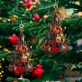 Rock Guitar Christmas Tree Ornaments, 2D Acrylic Colorful Guitar ...