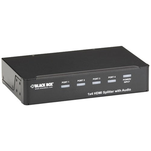 BLACK BOX CORP AVSP-HDMI1X4 1X4 HDMI SPLITTER W/ AUDIO Black Box ...