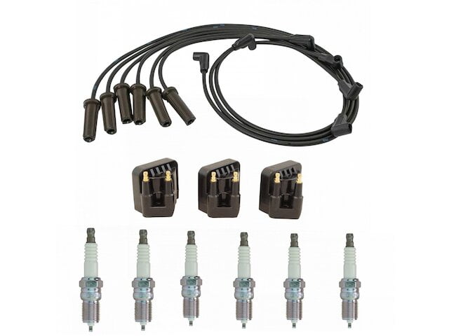 Ignition Coil Spark Plug and Wire Set 8 Piece - Compatible with 2000 ...