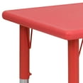 BizChair Kids Classroom Daycare Toddler Child's Rectangular Adjustable Activity Table - Walmart.com