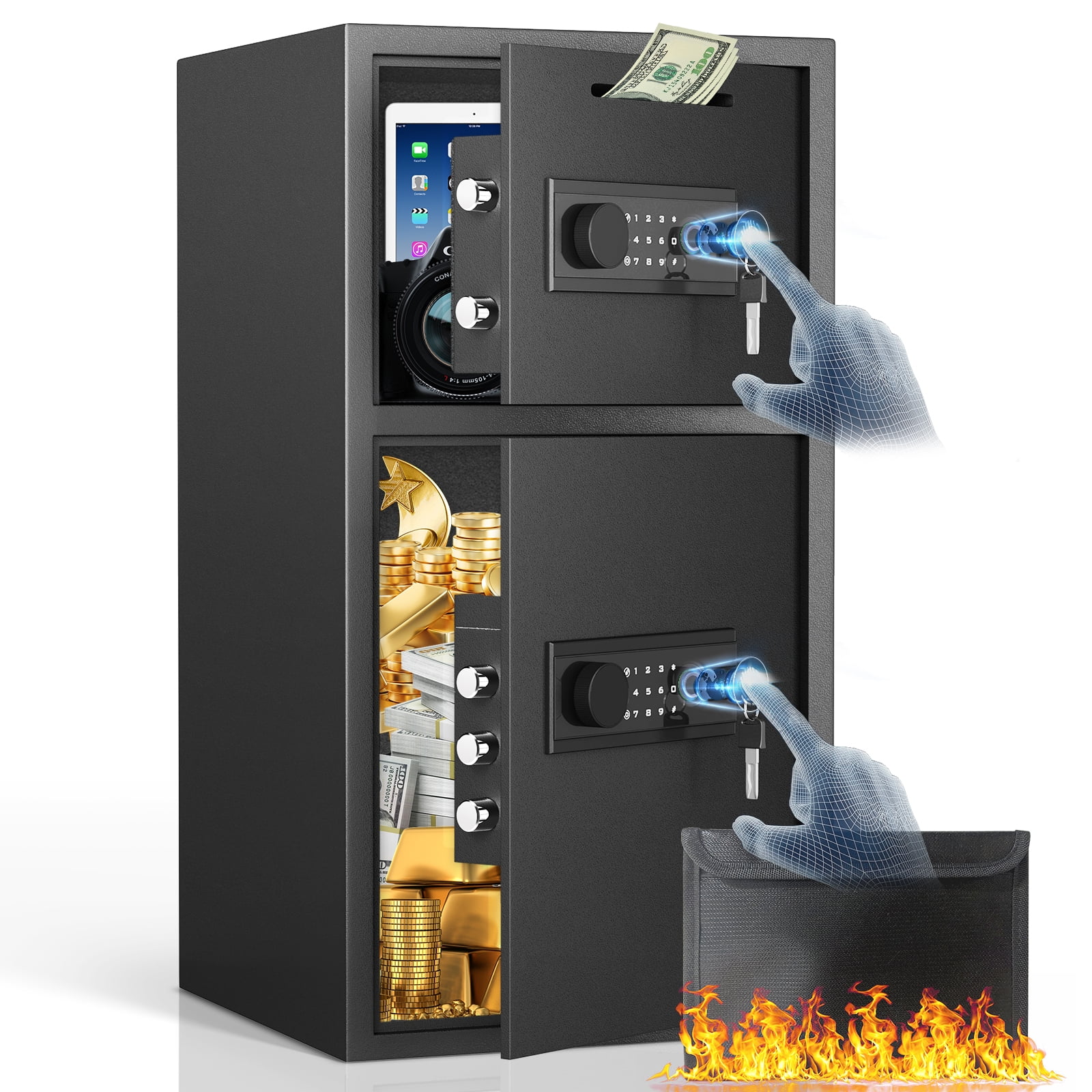 Click here for Riflewell 6.0 Cub Extra Large Safe Box  Biometric... prices