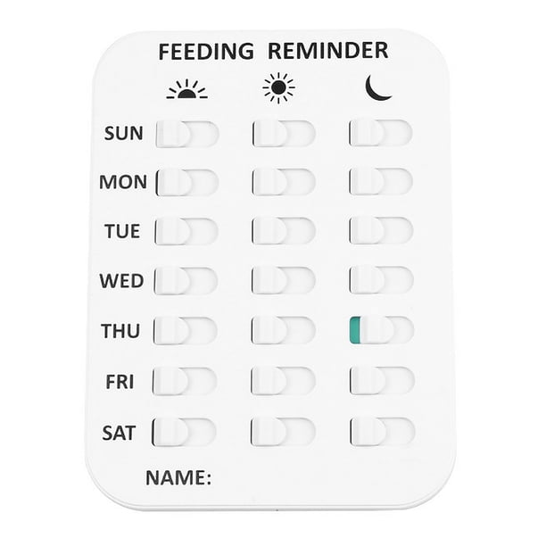 keepw Wall Mount Pets Feeding Reminder Reusable Surface Mountable Food ...