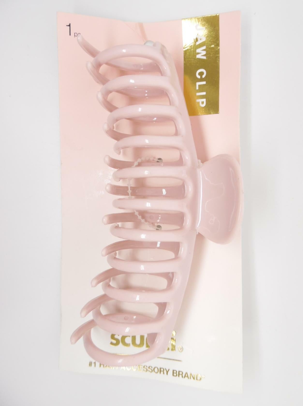 Scunci Hair Accessory Barrel Jaw Clip for Hair - Blush Pink - 1pc ...