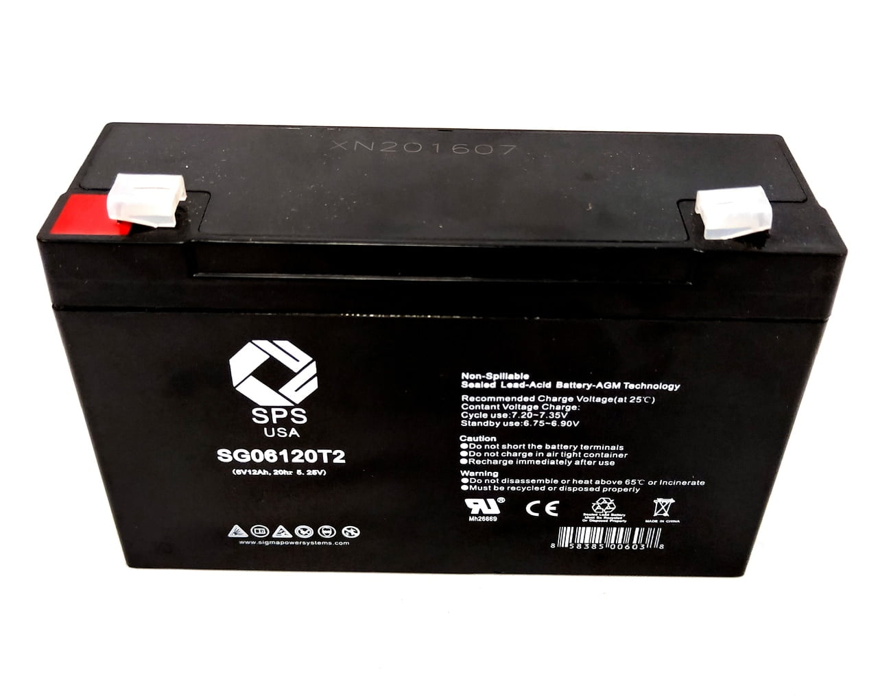 SPS Brand 6V 12 Ah Replacement Battery for PowerWare NetUPS 1000 (1 ...