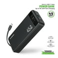 45W 20000mAh Power Bank Battery with Integrated USB-C Charging Cable ...