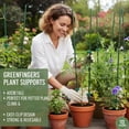 10 Pack Orchid Stakes and Clips, 15.8 Inch Plant Support Sticks for ...