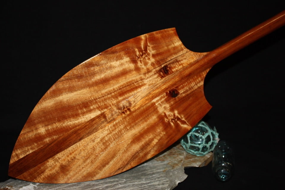 Koa AAA Grade Alii Design Paddle 50" T-handle - Outrigger Canoe - Made ...
