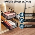 2 Pack Underwear Sock Drawer Organizer Set, Pull-Out Storage Baskets ...