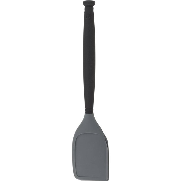 Sabatier Nylon Spatula with Silicone Head, 12-Inch, Black/Gray ...