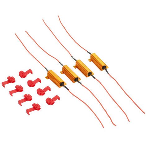 4X LED load resistor 50W 6Ω hyper flashing indicator Correction ...
