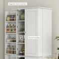 HOMCOM 65" Kitchen Pantry Cabinet, Modern Storage Cabinet with Doors ...