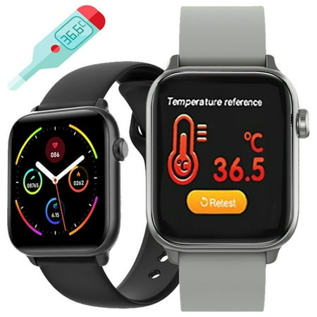 New Smart Watch with Body Temperature Monitoring ECG Fitness Tracking ...