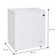 RCA 5.0 Cu ft Chest Freezer RFRF452, White - Walmart.com