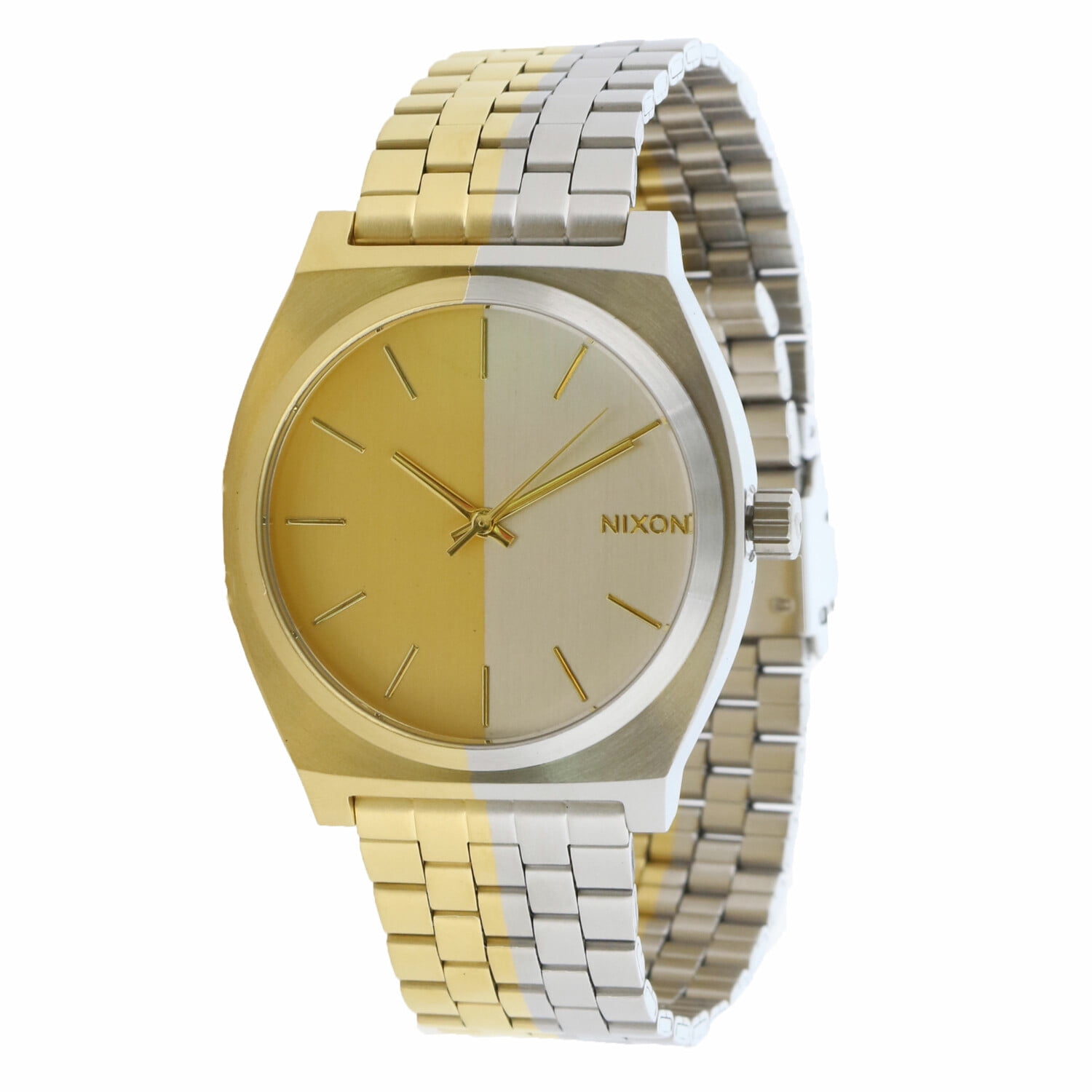 Nixon Men's Time Teller A0453237 Gold Stainless-Steel Japanese Quartz ...