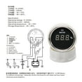 Red LED Water Level Gauge With Water Level Sensor 240-33ohm 2" 52mm ...