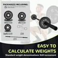BalanceFrom 5ft Olympic Barbell Set (30lb Bar) with Cast Iron Plates ...