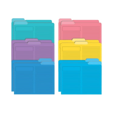 Better Office Products - File folder - for Letter - tabbed - assorted ...