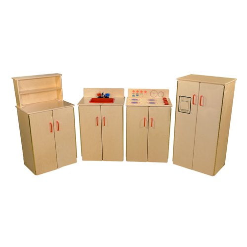 Wood Designs 4 Piece School Age Kitchen Set - Walmart.com