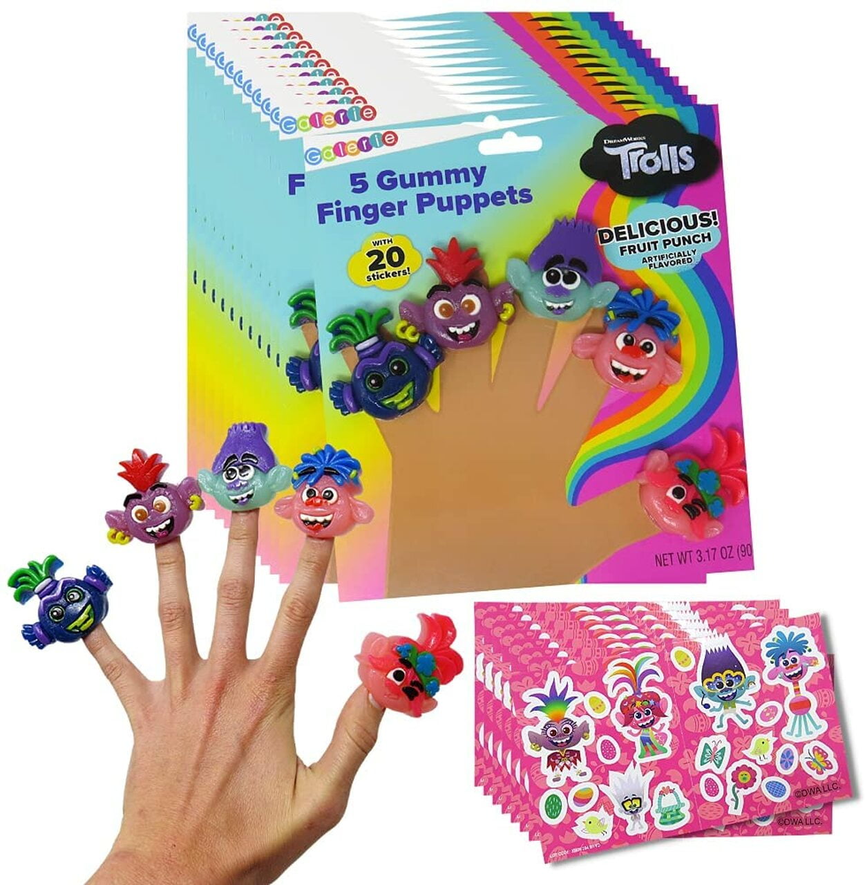 Troll's World Tour Gummy Finger Puppets (set of 3) - Walmart.com