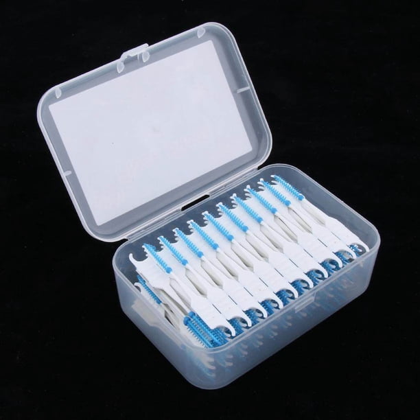 wolftale 200 Pieces/ Box Dental Interdental Brush Tooth Pick Flosser ...