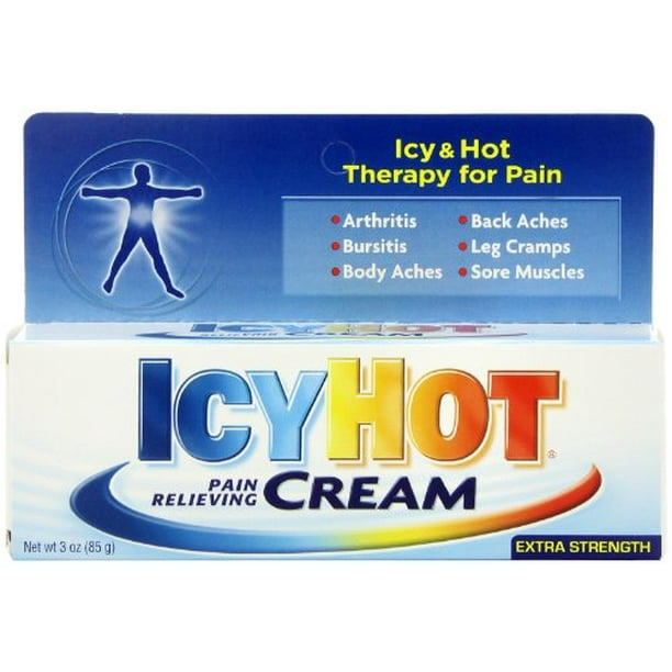4 Pack - Icy Hot Pain Relieving Cream Extra Strength 3oz Each - Walmart ...