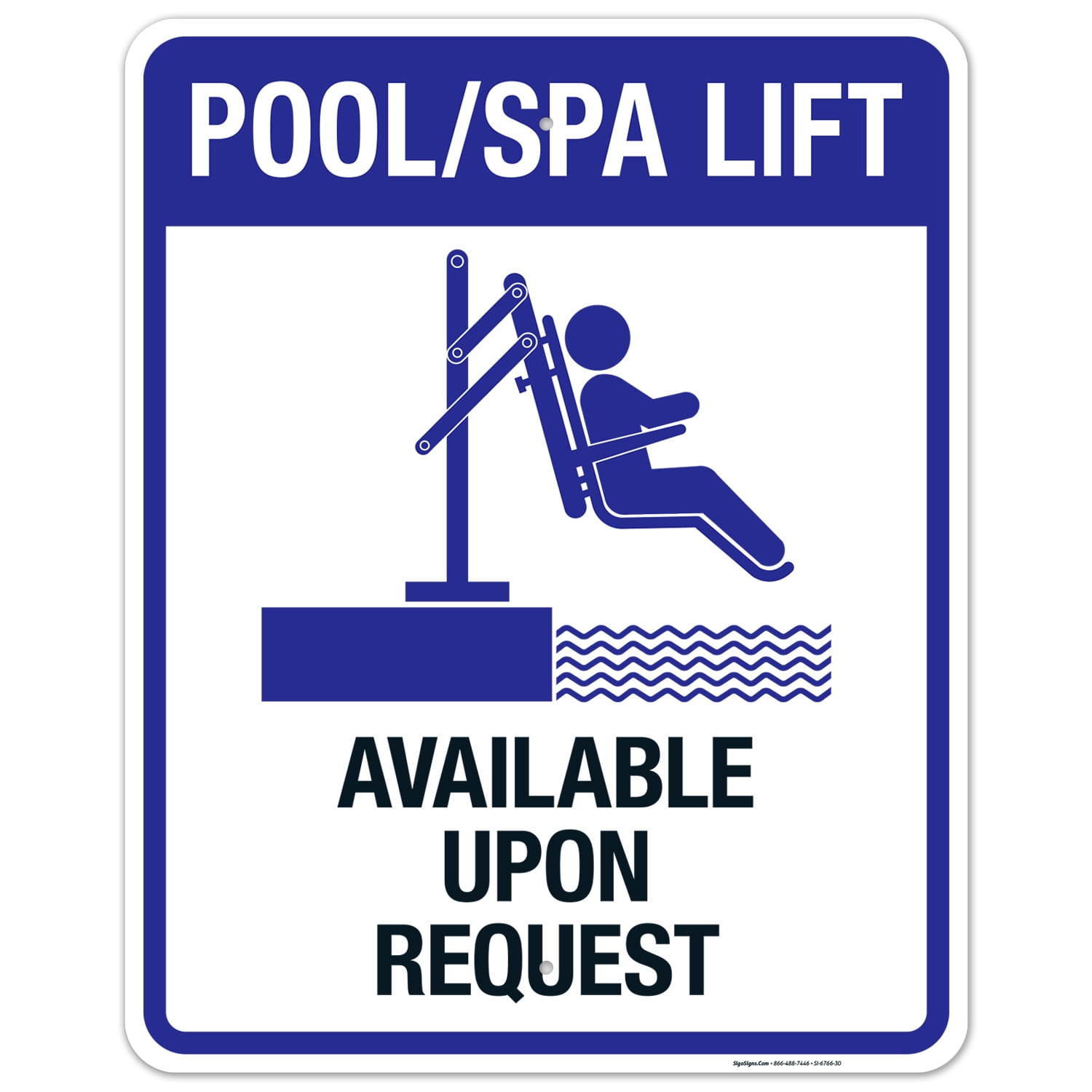 Notice Available Upon Request Sign, Pool Sign, - Walmart.com