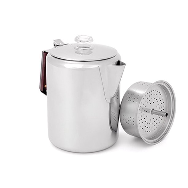 Gsi Outdoors Glacier Stainless 12-Cup Percolator With Silicone Handle ...